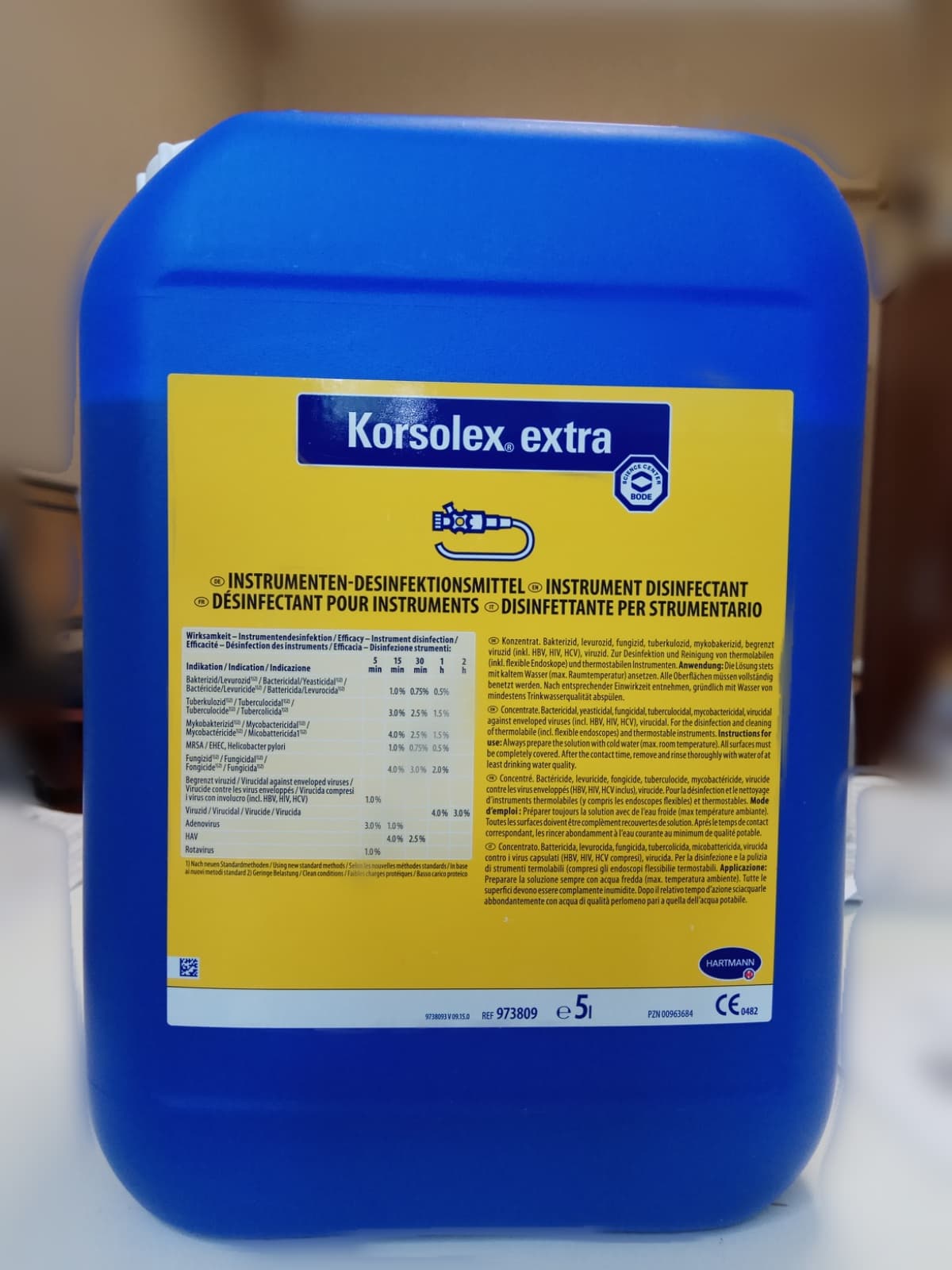 ᐉ Корзолекс экстра 5л Дезинфицирующее средство (BODE Korsolex extra ...